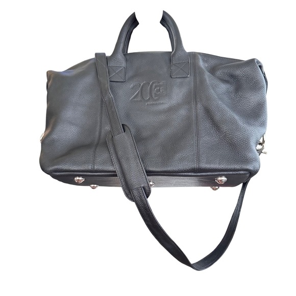 ROYCE New York | Bags | Royce New York Black Pebbled Leather Duffle Bag ...